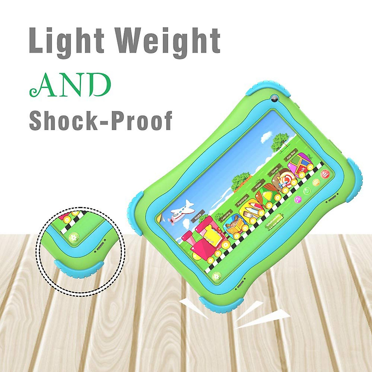 Kids Tablet 7 Android Kids Tablet Toddler Tablet Kids Edition Tablet with WiFi Dual Camera Childrens Tablet 1GB + 32GB Parental Control, Google Play Store