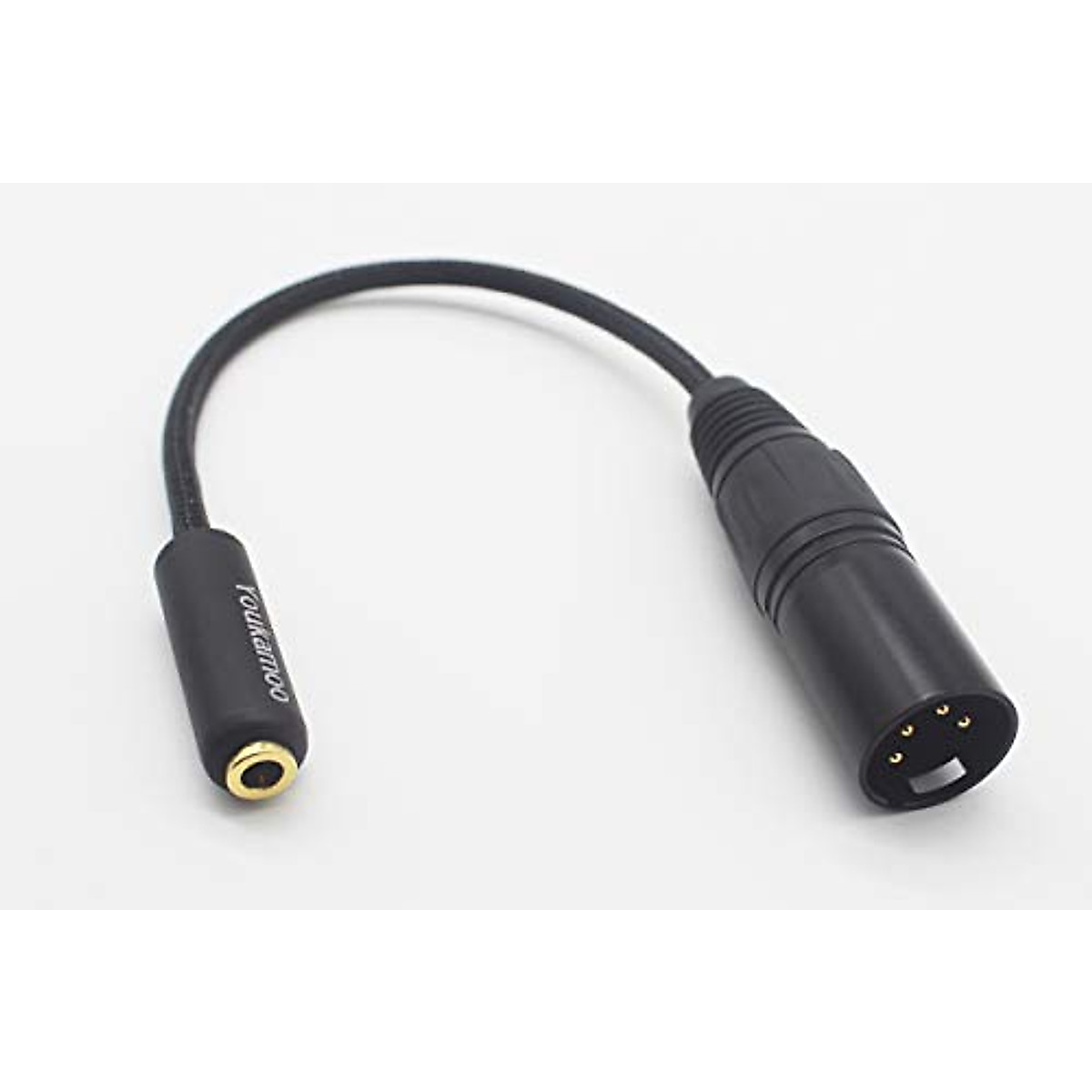Youkamoo 4 Pin XLR to 4.4mm Female 5 Pole Balanced 8 Core Silver Plated Audio Headphone Adapter Cable 15cm [ 4.4mm Female ] Female to Male