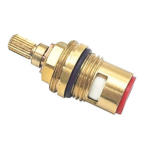 Meyffon 45882000 Ceramic Cartridge Compatible with Grohe Faucet Cartridge 1/2 Inch 1/4 Turn Open 90 Degrees Left Clockwise Close Hot Water for Ceramic Cartridge