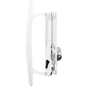 Prime-Line C 1197 Sliding Glass Door Handle Set, 6-5/8 in., Diecast, Hook Style, Flush (Single Pack)