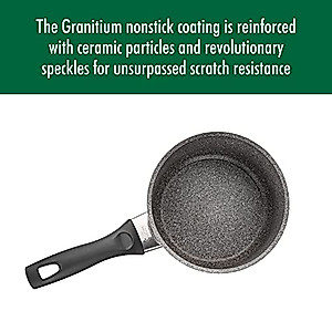 BALLARINI Parma by HENCKELS 1.5-qt Nonstick Saucepan with Lid, Made in Italy, Durable and Easy to clean