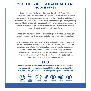Desert Essence Moisturizing Botanical Care Mouth Rinse - Arctic Berry