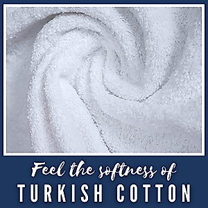 Monogrammed Hand Towels, Decorative Towel Set, Personalized Gift, Super Soft, Highly Absorbent, 100% Turkish Genuine Cotton Customized 2 Piece Hand Towel Sets for Kitchen, Face, Gym & Spa, White