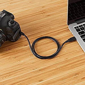 Amazon Basics USB 2.0 Charger Cable - A-Male to Mini-B Cord - 3 Feet (0.9 Meters) for Personal Computer.