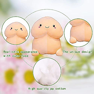 TBATQUIL Funny Plush Pillow Toys 3D Cartoon Fashion Stuffed Novelty Pillow Funny Festival Gift(7.8in)