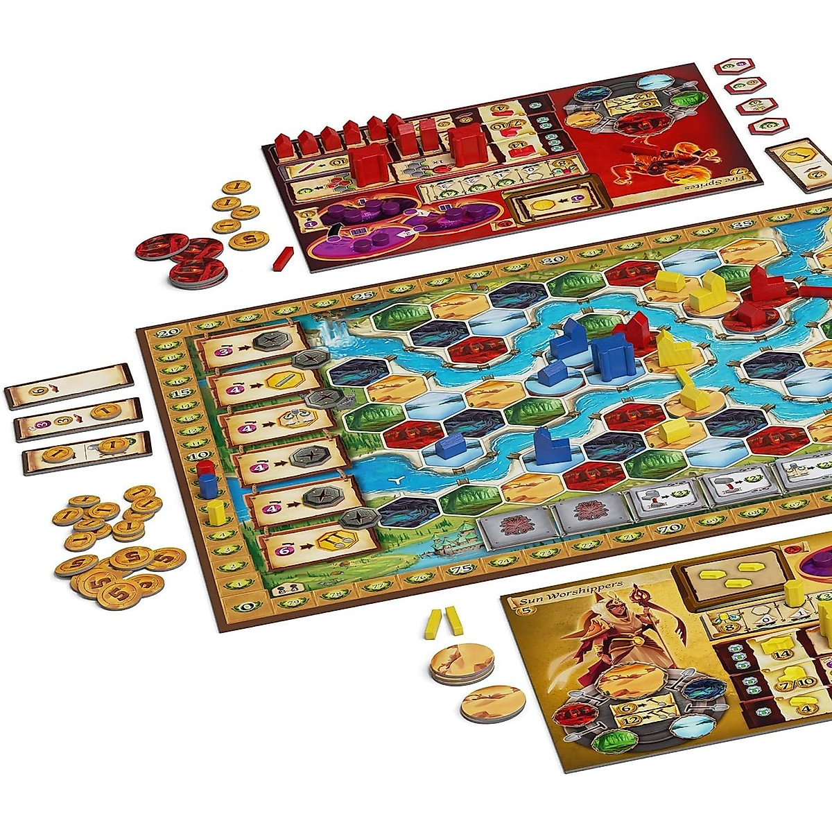 Capstone Games Terra Nova - Simplified Version of Terra Mystica Board Game, Capstone Games, Ages 14+