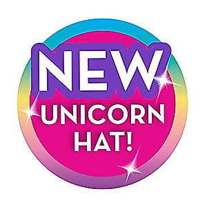 Barbie Walking 10-inch Puppy with Glittering Eyes and Unicorn Hat, Barks and Walks, Kids Toys for Ages 3 Up by Just Play