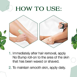 GiGi No Bump Roll-on Skin Smoothing Gel, Post-Wax and After-Shave Skin Care, Quick and Easy, 2 oz. 1-pc