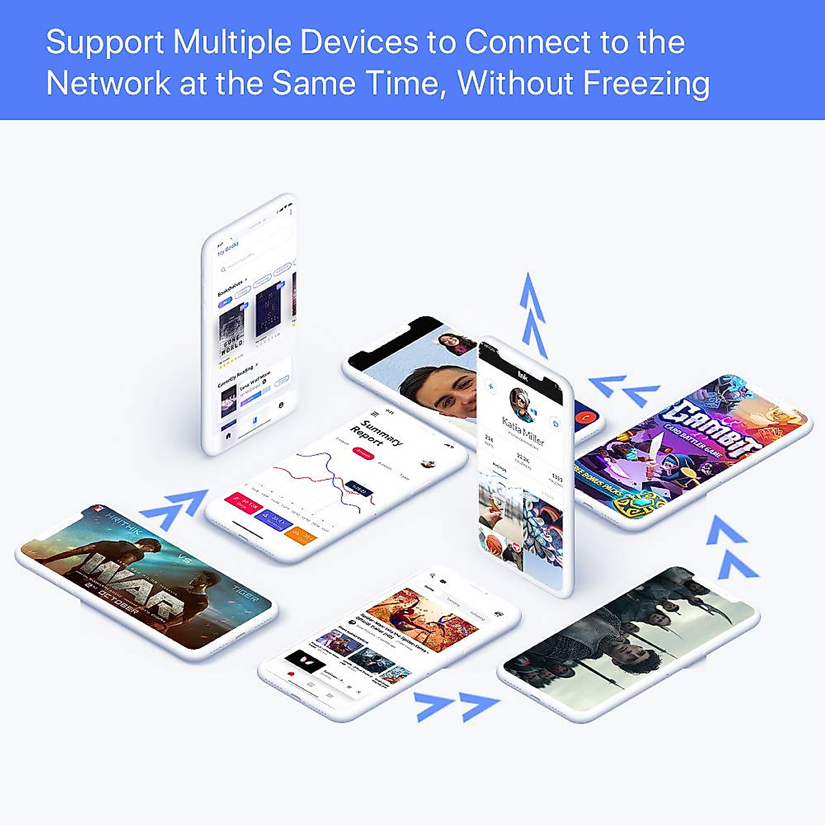 Tenda NOVA Mw5S(2-Pack) Wall-Plug Whole Home Mesh WiFi System, Coverage Up to 2, 500 Sq. Ft, Plug and Play, Router/WiFi Extender Replacement, Gigabit Connection to Your Cable Modem