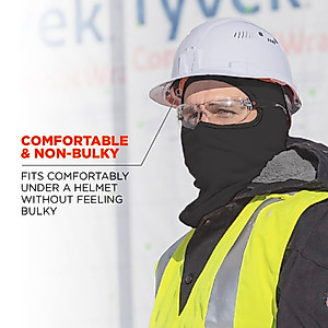 Balaclava, Winter Face Mask, Thermal Black Fleece, Ergodyne N-Ferno 6821