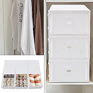 Underwear Storage Box,Clothes Drawer Organizers,Underwear Storage,Storage Box Compartment,Foldable Underwear Storage Box with 9/12 Compartments Divider Box Socks,Sock Underwear Organizer Dividers