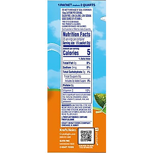 Crystal Light Peach Mango Green Tea Naturally Flavored Powdered Drink Mix, 5 ct Pitcher Packets