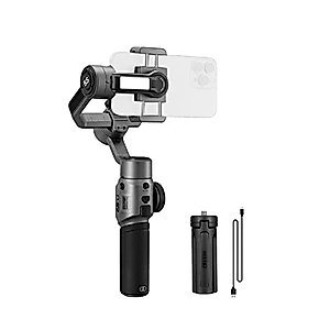 Zhiyun Smooth 5S Gimbal Stabilizer for iPhone 14 Pro Max Plus 13 12 X Xs Xr 8 Android Smartphone Gimbal Portable 3-Axis Handheld Phone Gimbal for Video YouTube Vlogging TikTok zhi yun Smooth 5 Upgrade