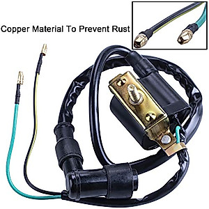 CNCMOTOK 50cc Falcom 70cc 90cc 110cc 125cc Ignition Coil Spark Plug for Coolster 3050B ATV-3050B 3050 B3050A Kids 4 Quad Four Wheeler Roketa taotao Baja Kazuma Meerkat Quad ATV Dirt Pocket Bike
