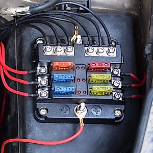 MuHize 9 Pack Fuse Taps - Upgraded Inline Add-A-Circuit Fuse Holder, Mini & Low Profile for 12V Cars, RVs