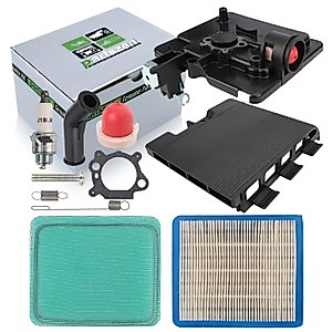 partszen 795259 Air Cleaner Primer Base with 692298 Cover screw 491588S Air Filter for MTD Troy Bilt Lawn Mower