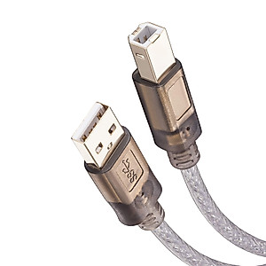 Printer Cable 30Ft,2.0 Printer Scanner Cable Cord USB Type A Male to B Male High Speed for HP, Canon, Lexmark,Dell, Xerox, Samsung etc(30 Ft/10M)