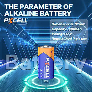 PKCELL N Size 1.5V Alkaline Batteries, MN9100/E90/LR1 Medical Battery 40 Pack, Long-Lasting for Medical Devices, GPS Trackers, Key Fobs, and More