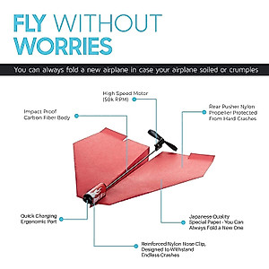POWERUP 2.0 Beginner's Kit – Includes 2.0, Paper Airplane Templates, and Instructional Book for Fun Learning!
