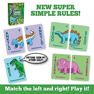 Wreathy Games® - Go Fish Dino Edition™ Card Game Deck - Ages 3 and up