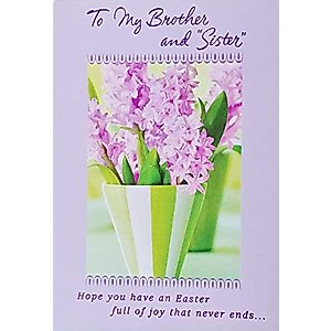 To My Brother and Sister-in-Law Happy Easter Greeting Card - Full of Joy That Never Ends