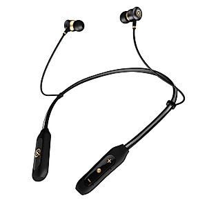 Bluetooth Headphones Neckband, True Surround Stereo Sound Cell Phone Bluetooth Neckband Earphones 12 Hours Playtime Around The Neck Wireless Earbuds Retractable Headset