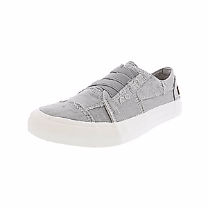 Blowfish Malibu Marley - Shoes for Women - Canvas Upper - Rubber Outsole - Cushioned Fabric Footbed Sweet Gray Color Washed Canvas 7 M