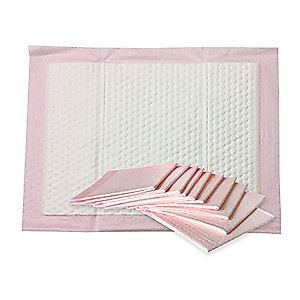 Baby Disposable Underpad, Incontinence Changing Pad with Soft Non-Woven Fabric, Breathable, Waterproof, Leak Proof Quick Absorb (Pink, 13X18in) 25Pack