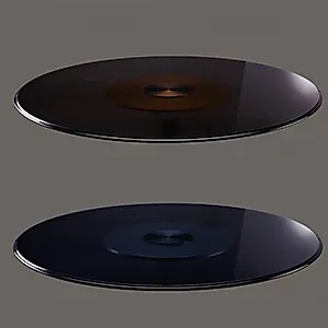 VERDDE Black/Brown Glass Lazy Susan Turntable - 24/27/30/36/40 Inch - Large Round Dining Table Rotating Tray, Scratch-resistant, Thickness 12mm. (Color : Black, Size : 70 cm (27 in))