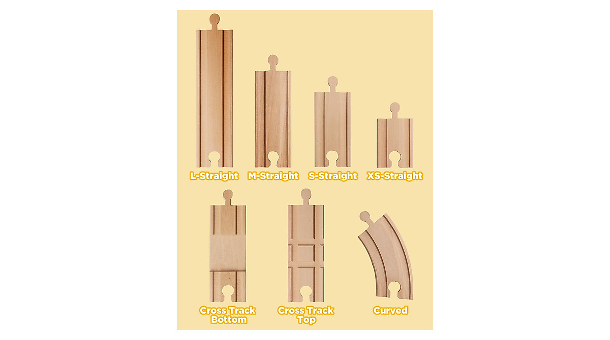 SainSmart Jr. Wooden Train Track - Expand Your Toddler Play