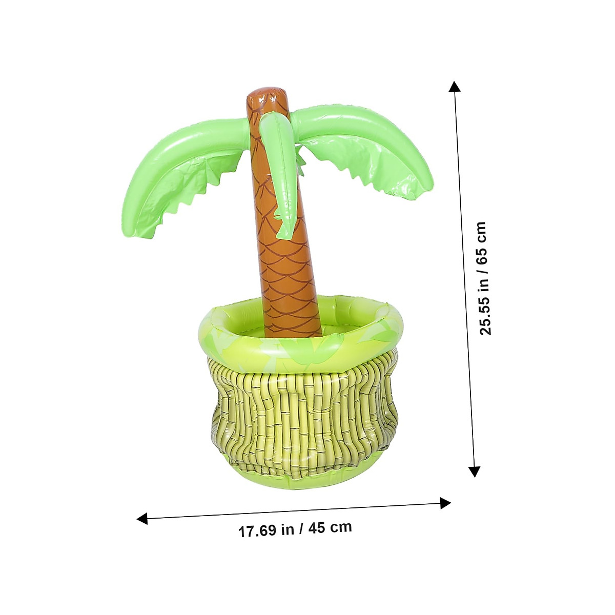 NOLITOY 3pcs Inflatable Coconut Ice Bucket Tray Decor Items Inflatable Cooler Table Inflatable Palm Tree Cooler Treasure Chest Floatable Cooler Pvc Pool Party Beer Rack Coconut Tree