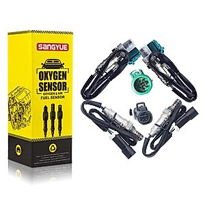 Sangyue Oxygen Sensor 1 Sensor 2 for Ford F-150 2004-2008 4.2L 4.6L 5.4L Lincoln Mark LT 5.4L 2006-2008 Upstream + Downstream 4PCS