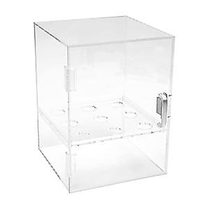 LYNICESHOP 9 Holes Ice Cream Cone Holder, Clear Acrylic Display Cabinet, Transparent Ice Cream Cone Bracket, Ice Cream Display Stand Holder for Dessert Shop and Ice Cream Fair