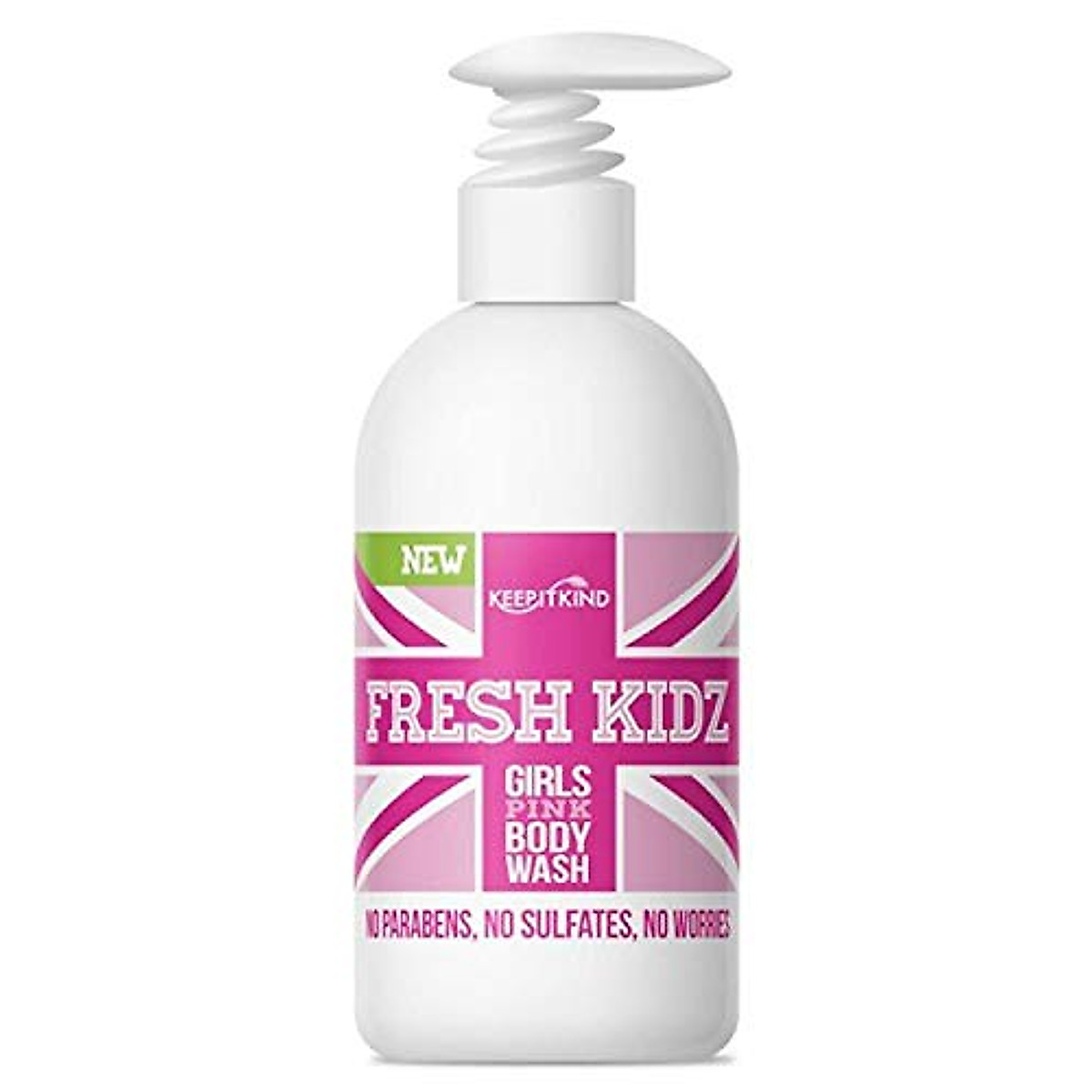 Fresh Kidz Keep It Kind Natural Hair & Body Wash for Kids & Teens - Girls Pink, 16.9 fl.oz.