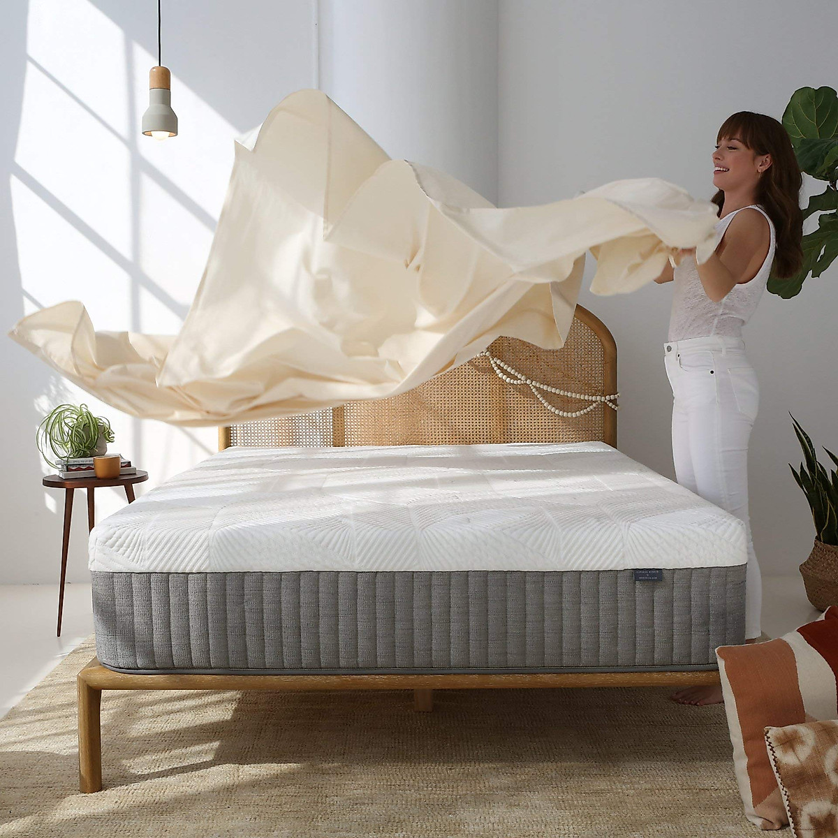 Brentwood Home Cypress Luxe Cooling Charcoal Infused Memory Foam Mattress, Non-Toxic, Made in California, 13-Inch, King Size