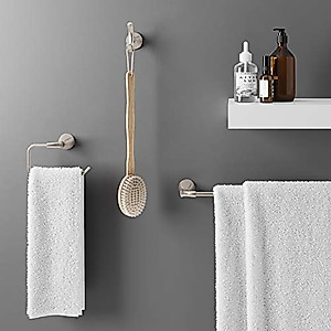 Pfister Willa Towel Hook, Bathroom Towel Hook, Wall-Mounted, Screw-In, Brushed Nickel Finish, BRHWLL0K