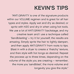 KEVIN.MURPHY ANTI.GRAVITY - Volumising & Texturising Lotion - For All Hair Types - Hair Volume & Shine - Hair Texture & Shine - Less Flyaways - Sulphate & Paraben Free Hair Care - 150 mL / 5.1 fl oz