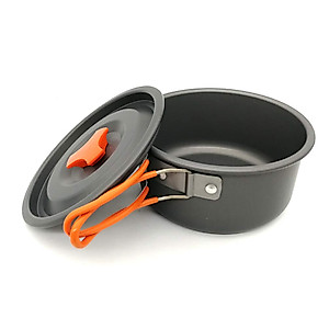 BESPORTBLE 1 Set Portable Pot Set Outdoor Cooking Tools Portable Camping Cookwares Outdoor Cookwares
