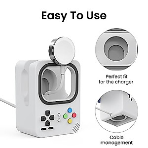 Yungluner Stand Charger Stand Durable Silicone Non-Slip Charging Dock Wireless Charger Station Accessory