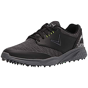 Callaway Men's Coronado v2 SL Golf Shoe, Black/Grey, 9.5