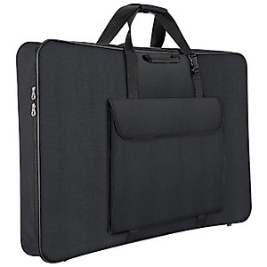1st Place Products Premium Art Portfolio Case - 32" x 42" - Soft Sided - Steel Frame - Waterproof & Tear Resistant - Artwork, Photography, Sketch, LCD, Monitor, Solar Panel - Shoulder Straps & Handles