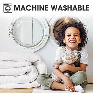 HYLEORY Queen Size Waterproof Mattress Protector Viscose Made from Bamboo Cooling Mattress Pad Cover Breathable Soft 3D Air Fabric Noiseless Washable Fitted Sheet with Deep Pocket Up to 21"