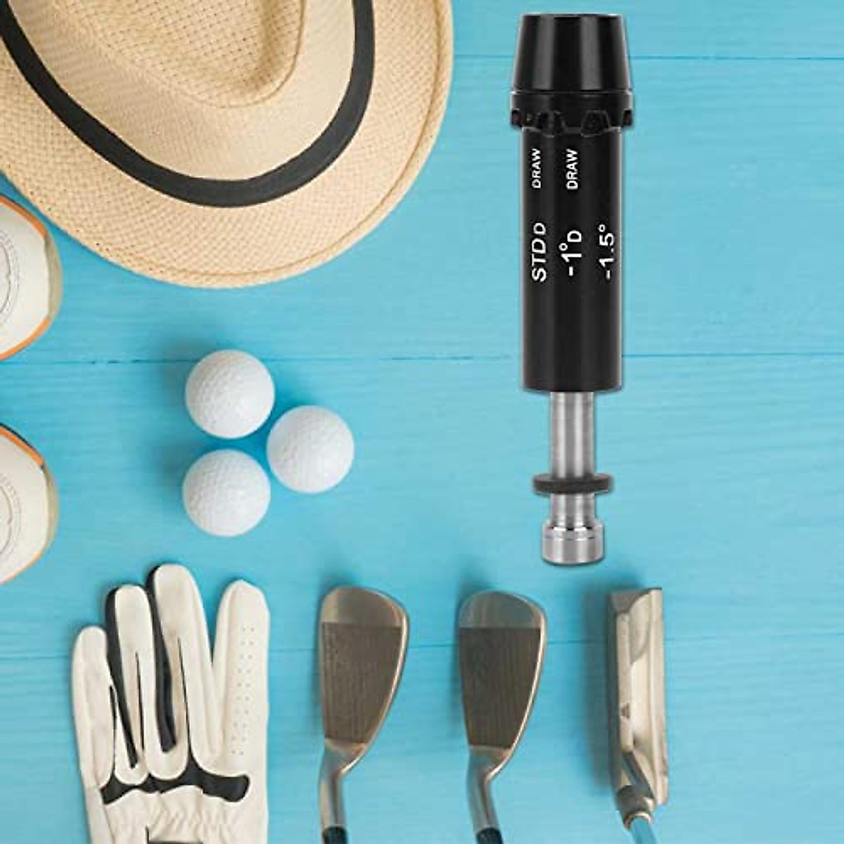 Keenso Golf Shaft Sleeve, Golf Sleeve Shaft Adapter Aluminum Alloy Sleeve Adapter Sleeve Replacement for Cobra King F9 Driver 0.335