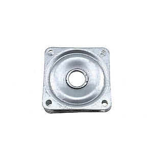 Hahiyo Lazy Susan Square Turntable Tray Base Plate Hardware Stable Rotating Ball Bearing 2 inch Spinner Turn Smoothly Save Space Sturdy No Wobble Squeak for Kitchen Cake, White, 2in, 6Pieces