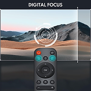 Mini Projector, ELEPHAS Portable Projector for iPhone, 7000L with Synchronize Smartphone Screen, Movie Projector with 1080P HD/200 Screen Support, Compatible with Android/iOS/TV Stick/HDMI/USB/SD