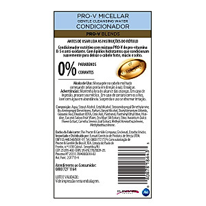 Pantene Conditioner micellar gentle 10.1oz pump, 10.1 Ounce