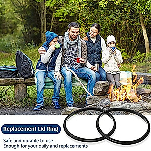 30 oz Replacement Rubber Lid Seals Compatible Seals Lid Gaskets for 14 or 30 Ounce Insulated Stainless Steel Tumblers (6 Pieces)