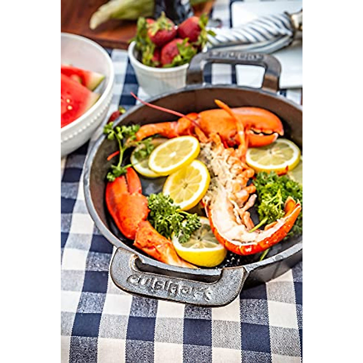 Cuisinart CCP-1000, Pre-Seasoned Cast Iron Griddle Pan, 10"