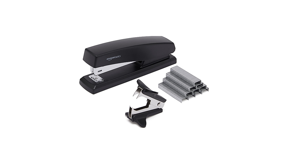 Amazon Basics 3-Pack Stapler Set with Staples & Removers | Reliable ...