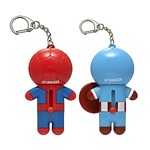 Lip Smacker Marvel, keychain, lip balm for kids - Spiderman & Captain America